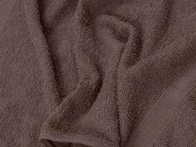 Ručník Basic 50 x 100 cm tmavě hnědý, 100% bavlna