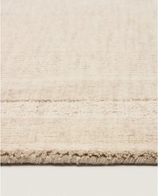 Krémový ručně tkaný vlněný koberec 200x300 cm Dalena – Kave Home