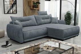XXXLutz ROHOVÁ SEDAČKA, textil, modrá MID.YOU - Sedací soupravy - 001574006812