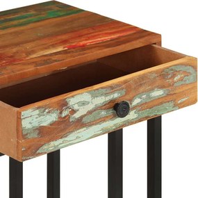 Odkládací stolek tvar U 45x30x61 cm masivní recyklované dřevo 289092