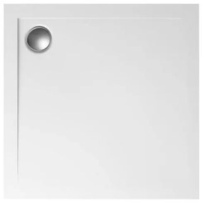 Polimat Čtvercová akrylátová sprchová vanička Geos 80x80 (90x90, 100x100) WST Barva: Bílá - kamenná struktura, Rozměry (cm): 80x80