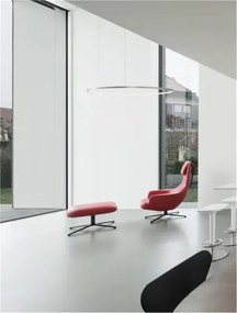 LED lustr Tarquin 100 Stříbrná