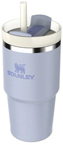 Fialová termoska s brčkem z nerezové oceli 600 ml Quencher H2.0 FlowState Tumbler Dew Drop – Stanley