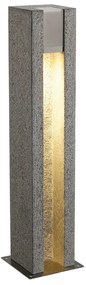 SLV 231440 Arrock Slot, venkovní sloupek z žuly sůl/pepř, 1x35W, výška 70,5cm, IP44