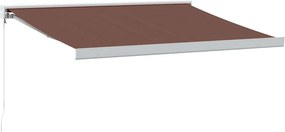 Ručně zatahovací markýza hnědá 350 x 250 cm 3215719