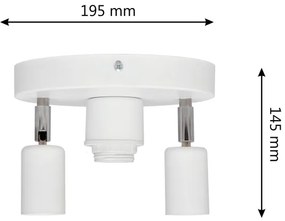 Bodové svítidlo CENTRO 3xE27/15W/230V bílá
