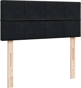 Box spring postel s matrací černá 120 x 190 cm samet 3287688