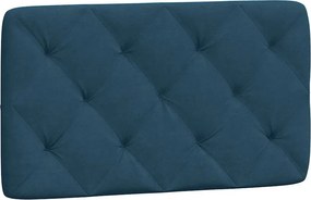 Postel s matrací modrá 80 x 200 cm samet 3208626