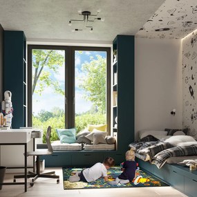 Sollux Lighting Nástěnné svítidlo VECTOR černé