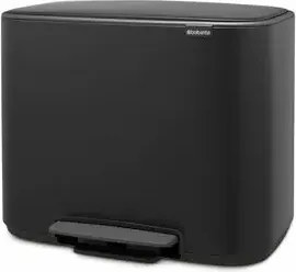 Brabantia Bo Pedálový odpadkový koš 36 L černá / 54 x 44 x 36.3 cm