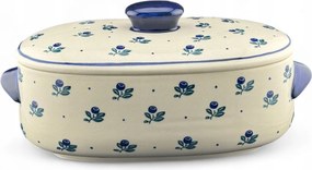 Chlebník malý, zapékací nádoba s víkem Borůvky Borw Bolesławiec