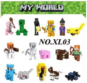 Stavebnice My World – figurky inspirované Minecraftem Varianta: 16 ks (5)