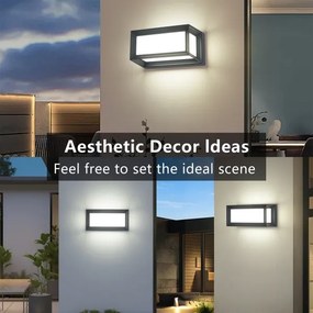 Brilagi - LED Venkovní nást. svítidlo se senz. PARKER LED/12W/230V antracit IP44