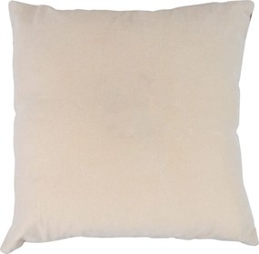 Hnědý sametový polšář s dekorem žirafy Jungle Giraffe - 45*45*15cm