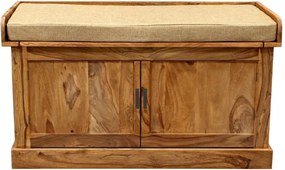 Indický nábytek - Botník Rami 105x60x40 z indického masivu palisandr Only stain