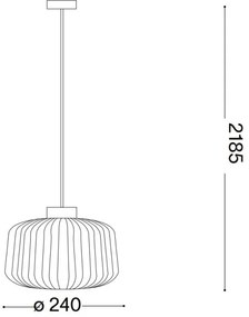 Ideal Lux - Lustr na lanku MINT 1xE27/60W/230V pr. 24 cm zelená