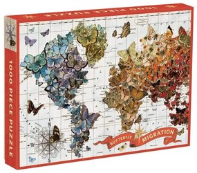 Galison Puzzle Migrace zlatého motýla Wendy 1000 dílků