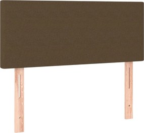 Box spring postel s matrací tmavě hnědá 120x200 cm textil 3140444