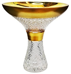 Váza Tanečnice se zlatem a brusem špičtajn 30.5 cm