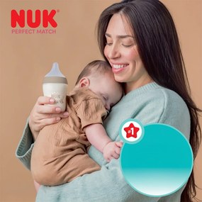Kojenecká láhev NUK Perfect Match s kontrolou teploty Sheep 260 ml