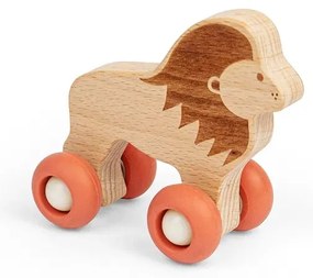 Bigjigs Toys Zvířátko na kolečkách Safari Lev