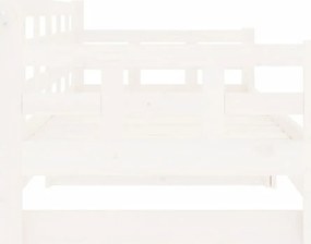vidaXL Výsuvná postel masivní borovice 2x (90 x 200) cm [820373] Barva: Bílá