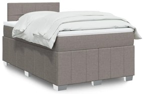 Box spring postel s matrací taupe 120x190 cm textil 3289311