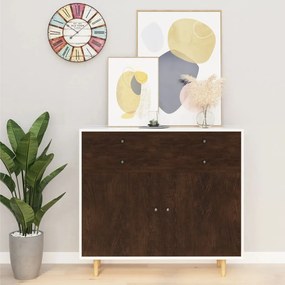 Samolepící tapeta na nábytek tmavý dub 500 x 90 cm PVC 146117