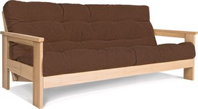 Marior Home  Rozkládací futonová pohovka Mexico - Surový buk / Brown