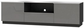 Závěsný TV stolek Henry Typ 40 (šedá + šedý vysoký lesk). 1030290