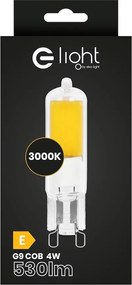 LED žárovka COB G9 teplá 3000k 4w 530 lm