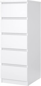 FALCO Komoda Simplicity 233 bílý lesk