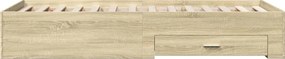 Rám postele se zásuvkami dub sonoma 90x200 cm kompozitní dřevo 3280428