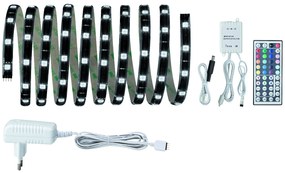 Paulmann 70322 YourLED Basic Set, rozšířitelný set 300cm LED pásky včetně dálkového ovladače, napaječe a kabeláže, 28,8W, RGB