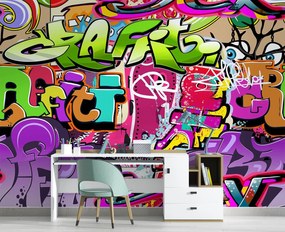Gario Fototapeta Graffiti art v neonových barvách Materiál: Vliesová, Rozměry: 200 x 140 cm