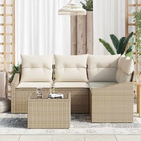 Set pohovek 5 ks Béžová polyratan 3346711