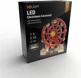 Solight 1V277 LED vánoční kolotoč / otáčející se / 7x LED / 2x AA / 30