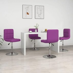Petromila Jídelní židle 4 ks fialové umělá kůže