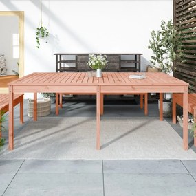 vidaXL Zahradní stůl šedý 203,5 x 100 x 76 cm masivní borové dřevo [823986] Barva: Bílá borovice