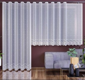 Forbyt kusová záclona AURELIA jednobarevná bílá, výška 250 cm x šířka 200 cm (na dveře)