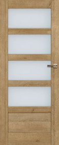 Interiérové dveře vasco doors BRAGA model 5 Průchozí rozměr: 70 x 197 cm, Orientace dveří: Levé dveře, Dekor: Ořech columbia