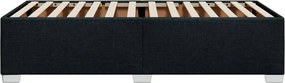 Rám postele bez matrace černý 100 x 200 cm textil 3284452
