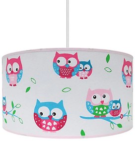 Dětský lustr OWLS 1xE27/60W/230V bílá