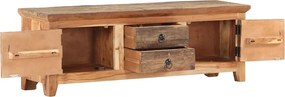 TV stolek 120 x 30 x 40 cm masivní akácie a recyklované dřevo 320380