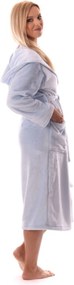 Župan s kapucí Siena unisex světle šedá 31 56 9151 - M