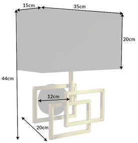 Designová nástěnná lampa Calanthe zlatá