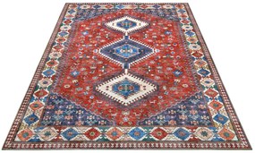 Nouristan - Hanse Home koberce Kusový koberec Asmar 104965 brick red, blue, multicolored - 80x150 cm