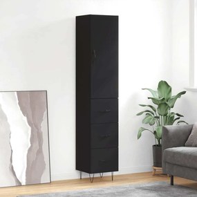vidaXL Skříň highboard 34,5 x 34 x 180 cm kompozitní dřevo [3198882] Barva: šedá sonoma