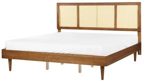 Dřevěná postel 180 x 200 cm světlé dřevo AURAY Beliani
