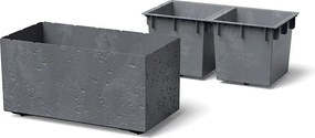 Plastový květináč SIERRAS BETON EFFECT antracit